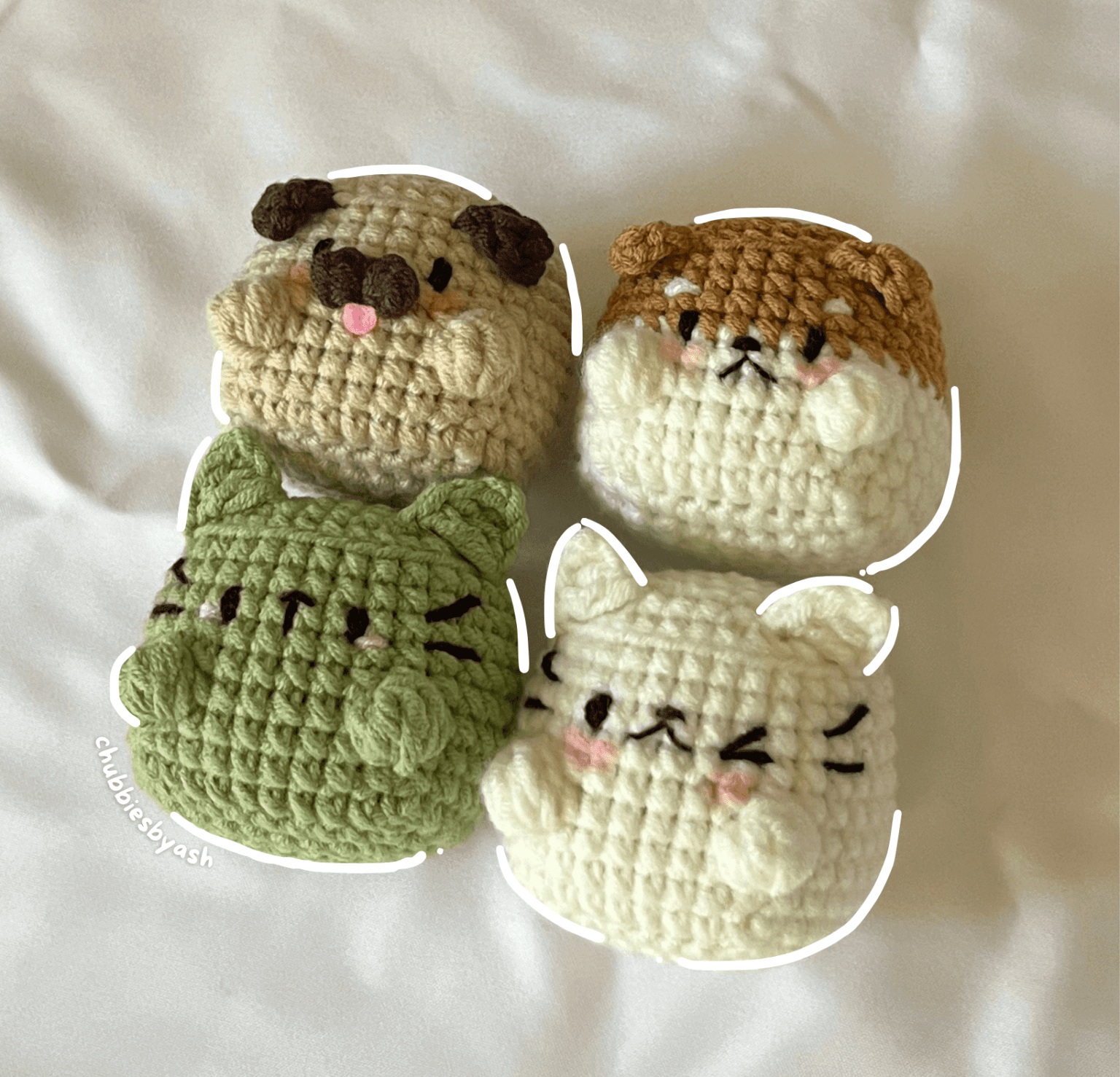NO SEW Cochet Cubic Animals: A free amigurumi pattern - Chubbiesbyash