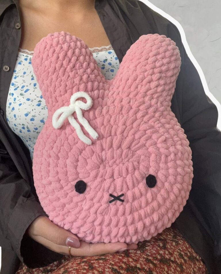 Cute, Comfy and Cuddly Miffy Pillow Crochet Pattern: No-sew, No magic ...