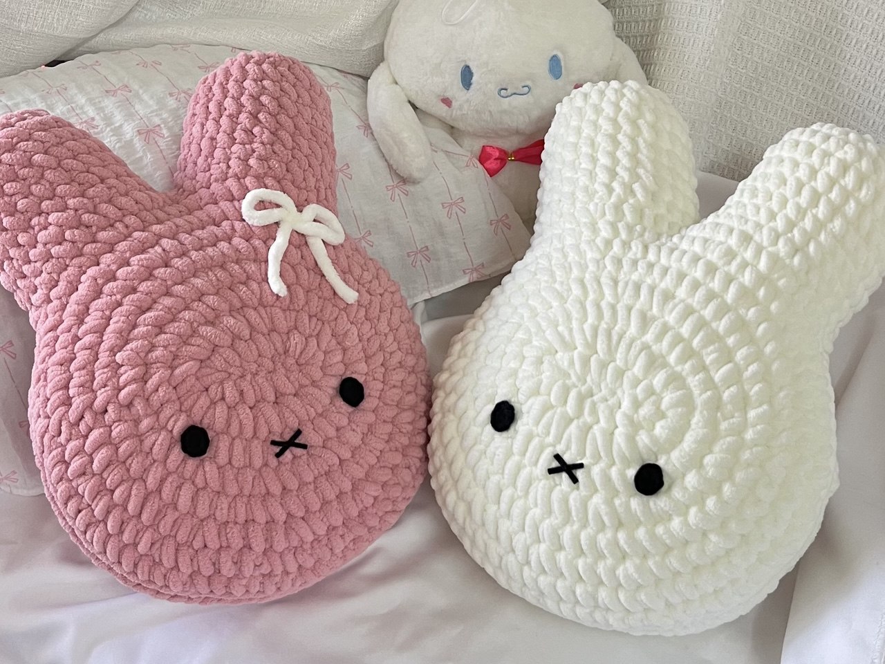 Cute, Comfy and Cuddly Miffy Pillow Crochet Pattern: No-sew, No magic ...